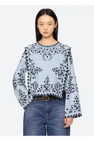 Sea Frances Embroidered Top