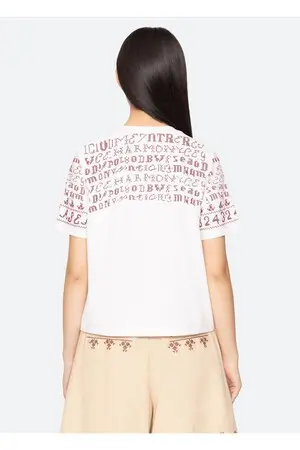 Sea Embroidered T-shirt