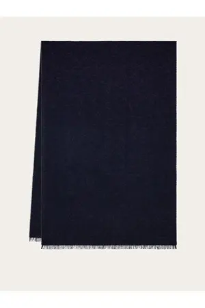 FERRAGAMO Stole With Lurex Thread Navy