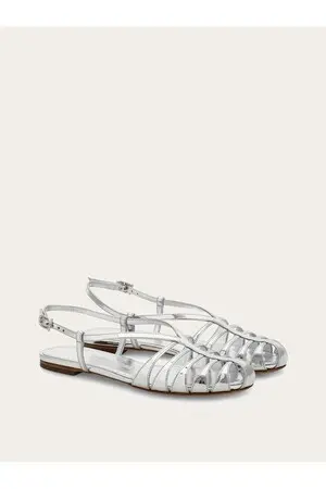 FERRAGAMO Cage Sandal - Silver