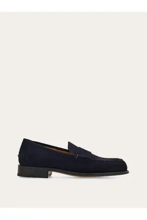 FERRAGAMO Tramezza Penny Loafer - Navy