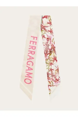 FERRAGAMO Gaia Print Silk Bandeau - Pink