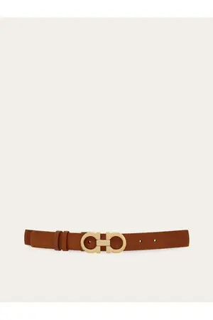 FERRAGAMO Adjustable Gancini Belt - Gold