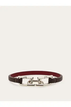 FERRAGAMO Bicolor Gancini Bracelet - Red
