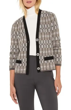 NIC+ZOE Grid Mix Cardigan