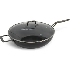 BLU. 12.6 Inch Wok With Lid - Black