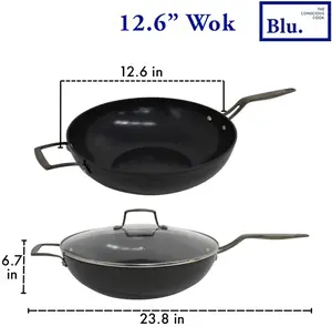 BLU. 12.6 Inch Wok With Lid