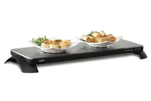 SALTON Cordless Hotray Warming Tray - Silver