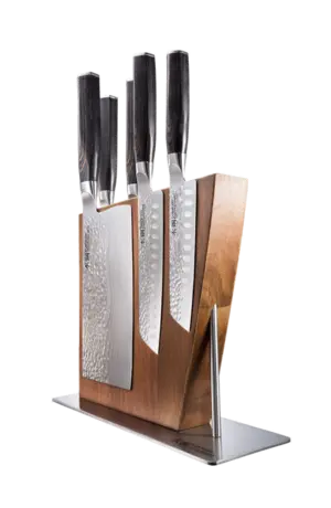 CUISINE::PRO Damashiro Emperor® 6-piece Nanashi Knife Block