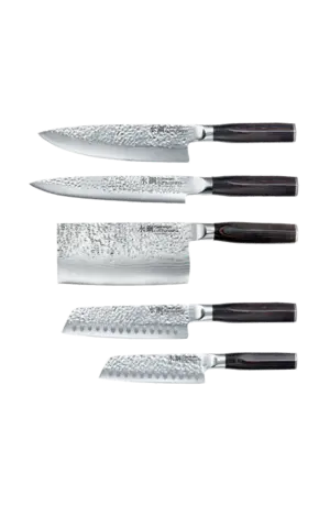 CUISINE::PRO Damashiro Emperor® 6-piece Nanashi Knife Block