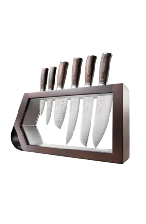 CUISINE::PRO® Le Connoisseur 7-piece Haute Knife Block - Silver