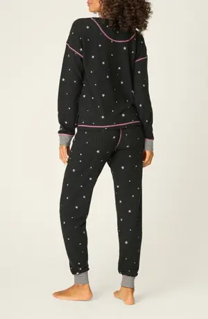 PJ Salvage Ski Jammie Classics Pajamas - Black