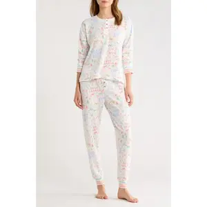 PJ Salvage Ski Jammie Classics Pajamas Ivory