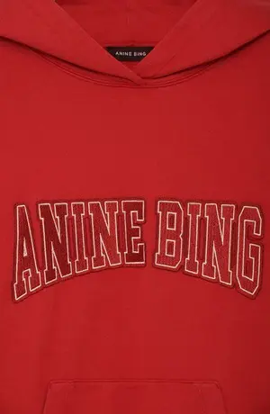 ANINE BING Harvey Oversized Hoodie - Tango Red