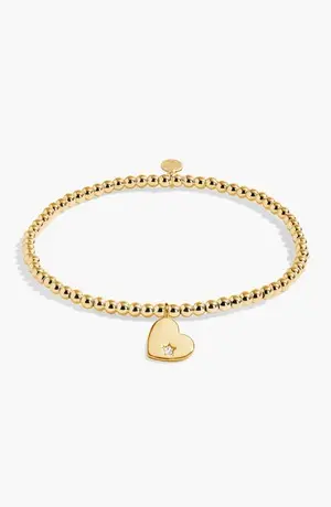 A LITTLES & CO Gold-tone Plated 'favorite Person' Charm Bracelet - Metallic Gold