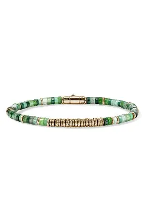 John Hardy Heishi Hardstones Bracelet - Gold