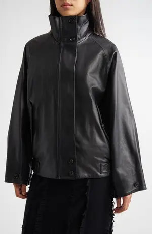 EENK Leather Bomber Jacket