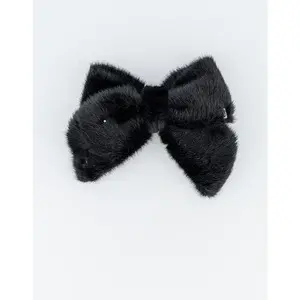 ALEXANDRE DE PARIA Noctambule Bow Hair Clip - Black