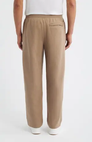 Zella Vital Fleece Pants - Tan Fossil