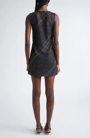 Missoni Sequin Plaid Knit Minidress