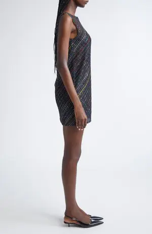 Missoni Sequin Plaid Knit Minidress