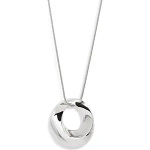 Nordstrom Sculptural Twist Pendant Necklace - Silver
