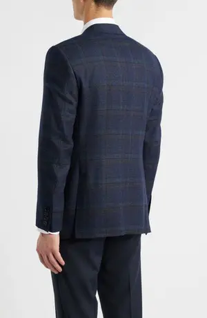 Canali Siena Regular Fit Plaid Sport Coat