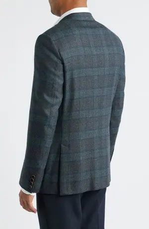 HERITAGE GOLD Shadow Check Slub Super 110s Wool Mouliné Sport Coat