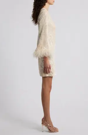 Julia Jordan Sequin Embellished Mini Dress