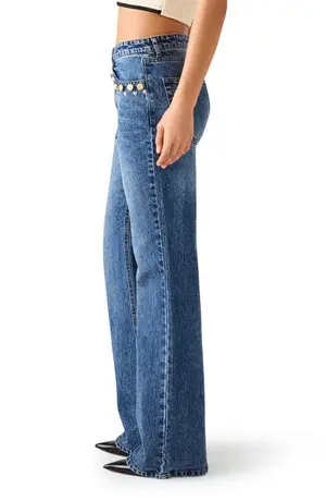 Steve Madden Irys Rivet Flare Jeans