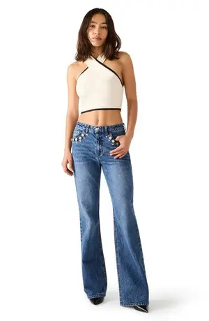 Steve Madden Irys Rivet Flare Jeans