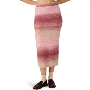 Steve Madden Ombré Striped Knit Pencil Skirt