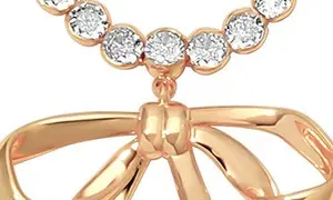 Ettika Bow Organica Pendant Tennis Necklace
