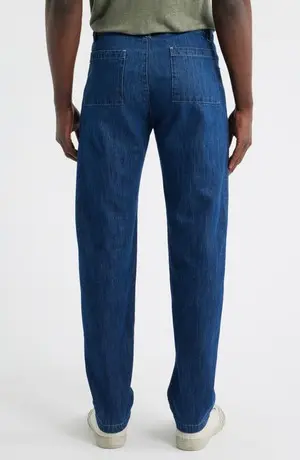 ALEX CRANE Straight Leg Organic Cotton Jeans - Indigo