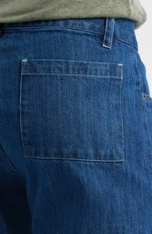 ALEX CRANE Straight Leg Organic Cotton Jeans - Indigo