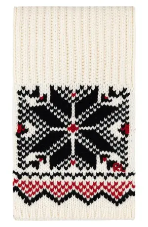 Polo Ralph Lauren Winter Snowflake Wool Scarf