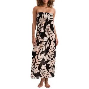 MIMI FLAMINGO Ariel Strapless Cowl Back Maxi Cover-up Dress - Sonder