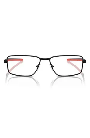 SCUDERIA FERRARI 57mm Rectangle Eyeglasses - Matte Black/demo Lens