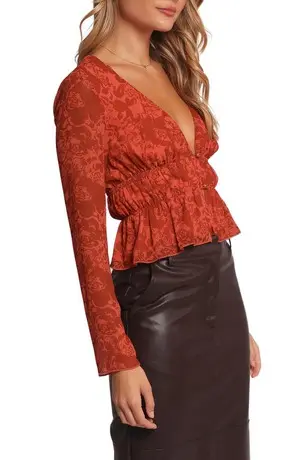 PETAL & PUP Monica Floral Long Sleeve Top