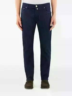 JACOB COHEN ACADEMY Buttoned Five-pocket Jeans