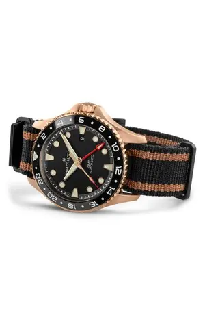 Hamilton Khaki Navy Scuba Gmt Automatic Strap Watch