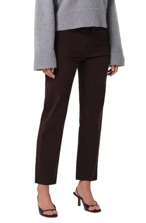 Citizens Of Humanity Caia High-waist Ankle Jeans - Barrister Dark Brown