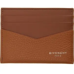 Givenchy Tonal Colorblock Leather Card Holder - Hazel