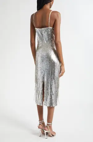 Ramy Brook Lyanna Sequin Fringe Slipdress