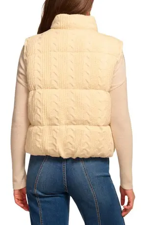 Ramy Brook Cable Knit Zip-up Vest