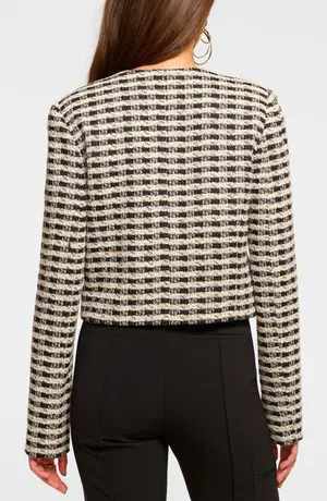 Ramy Brook Thomas Metallic Check Jacket