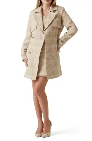 MARCIANO Mariah Cotton-blend Trench Coat