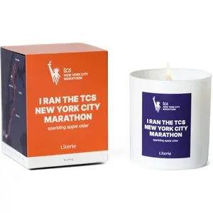 LITERIE I Ran The Tcs New York City Marathon Candle - Orange/navy