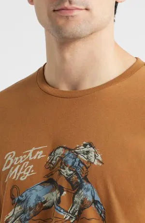 Brixton Wellston Cotton Graphic T-shirt