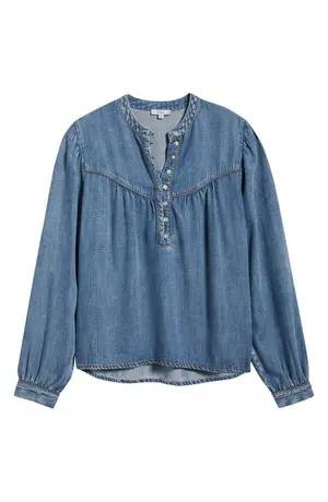 Rails Sunna Denim Top - Blue Stone